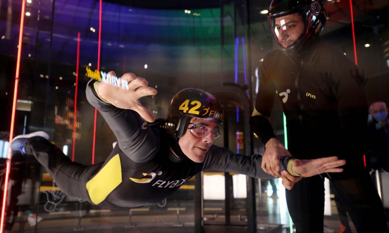 Indoor skydiving in vogue in Israel - Global Times