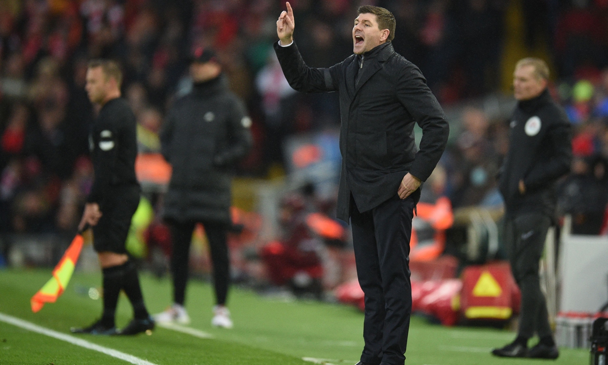 Liverpool down Villa - Global Times