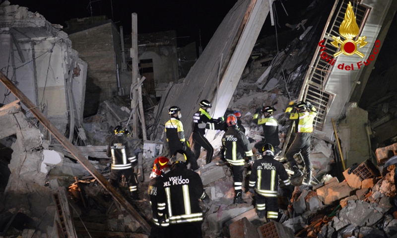 3 killed, 6 missing in gas explosion in Italy - Global Times