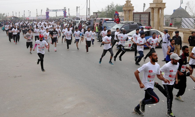 "Run For Green" -- "Karachi Green Marathon" held in Pakistan - Global Times