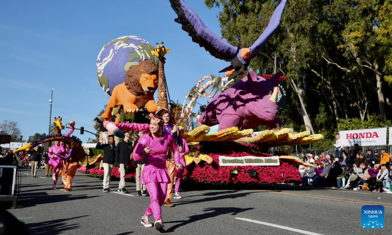 Rose Parade blooms on New Year's Day again despite COVID-19 - Global Times