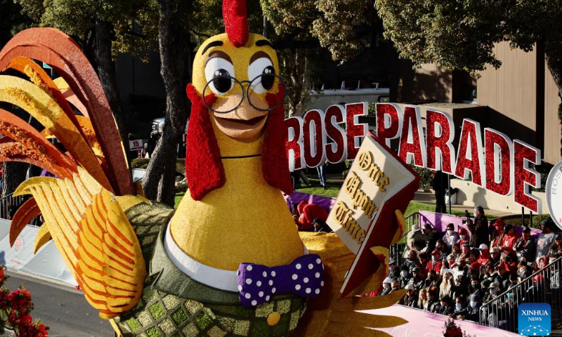 Rose Parade blooms on New Year's Day again despite COVID-19 - Global Times
