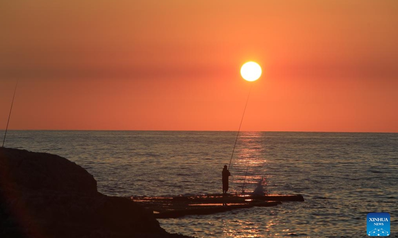 Sunset views at coast of Beirut, Lebanon - Global Times