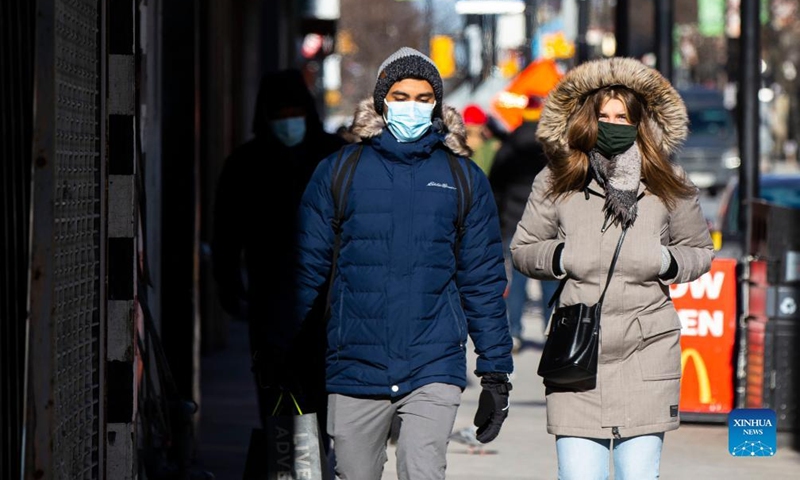 Extreme cold weather covers Toronto - Global Times