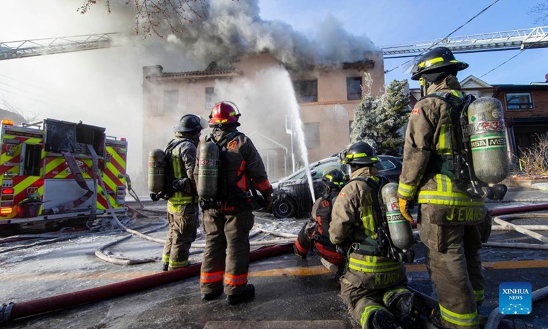 11 people rescued in four-alarm fire at Toronto - Global Times