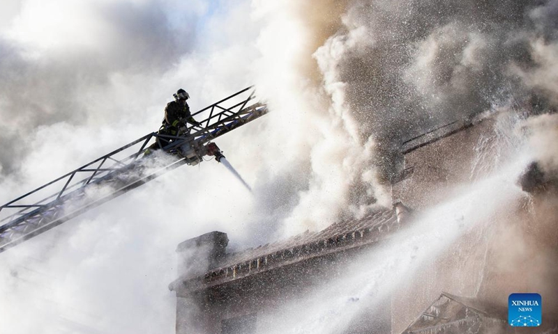 11 people rescued in four-alarm fire at Toronto - Global Times