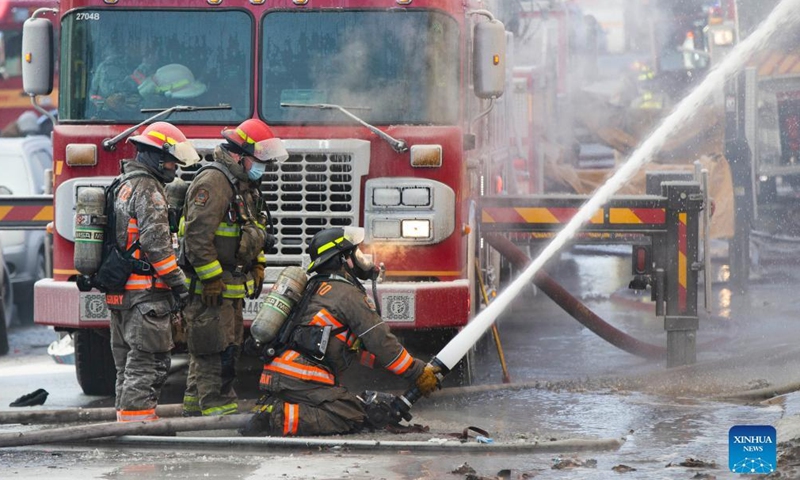 11 people rescued in four-alarm fire at Toronto - Global Times