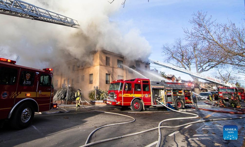 11 people rescued in four-alarm fire at Toronto - Global Times