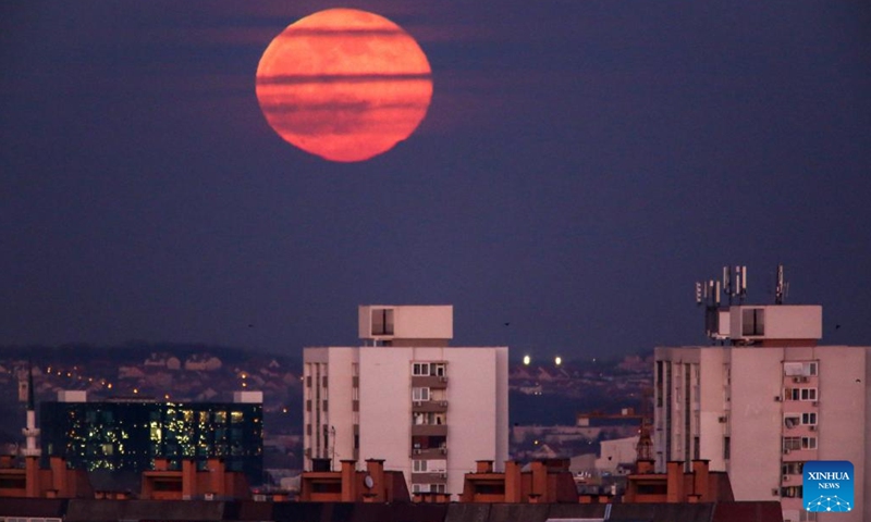 Full moon seen in Zagreb, Croatia - Global Times