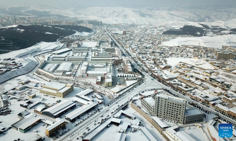 Snow scenery in China's Gansu - Global Times