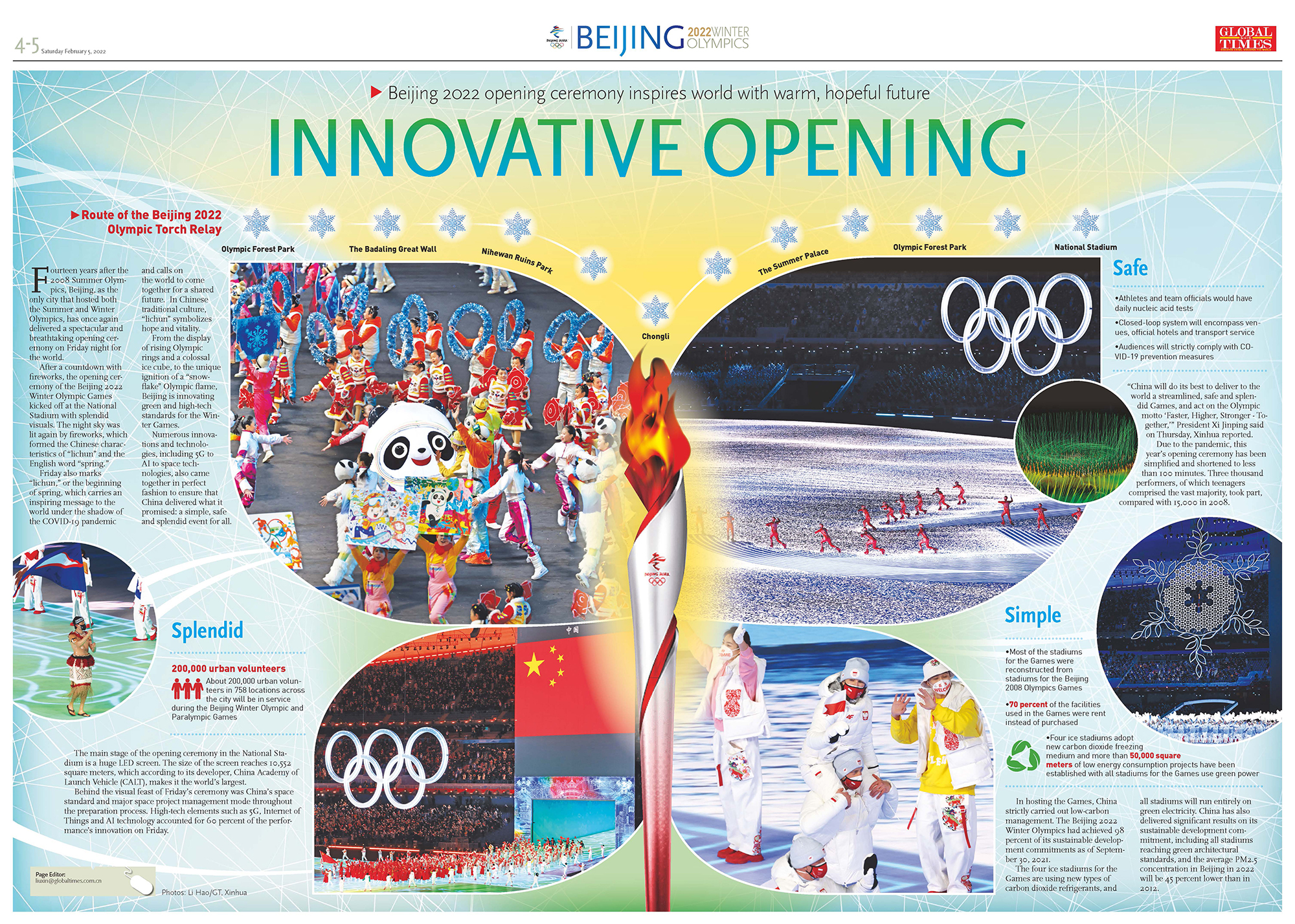 Collector's edition: Beijing 2022 Winter Olympics: P4-5, Feb 5 - Global ...