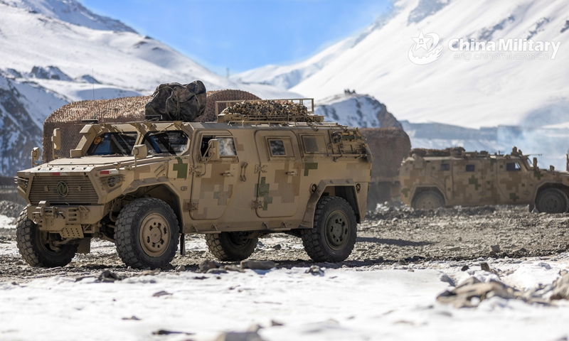 Tactical armored vehicles gallop down tricky roads - Global Times