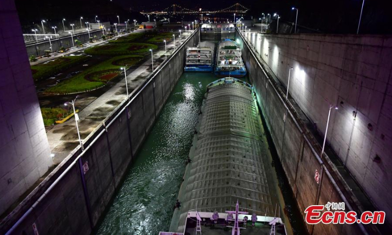 Three Gorges ship lock resumes double-line - Global Times