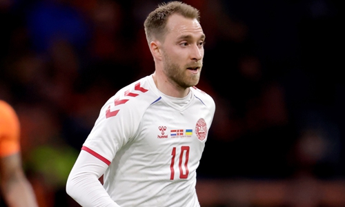 Eriksen scores on Denmark return after heart attack at Euros - Global Times