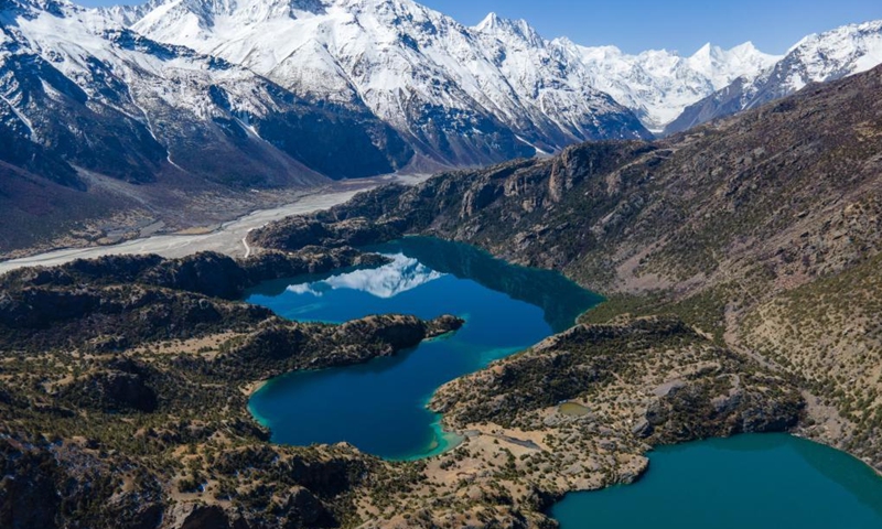 View of 'three-colored lakes' in China's Tibet - Global Times