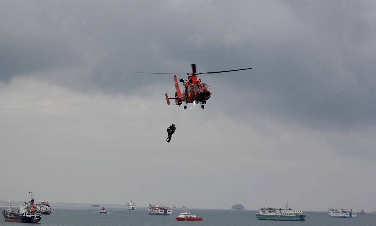 Search & rescue drill - Global Times