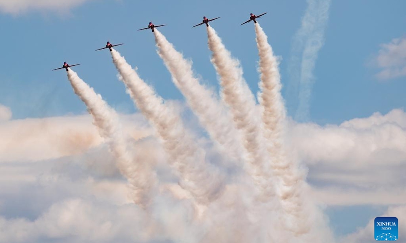 Aerobatic display team performs over Zemunik in Croatia - Global Times