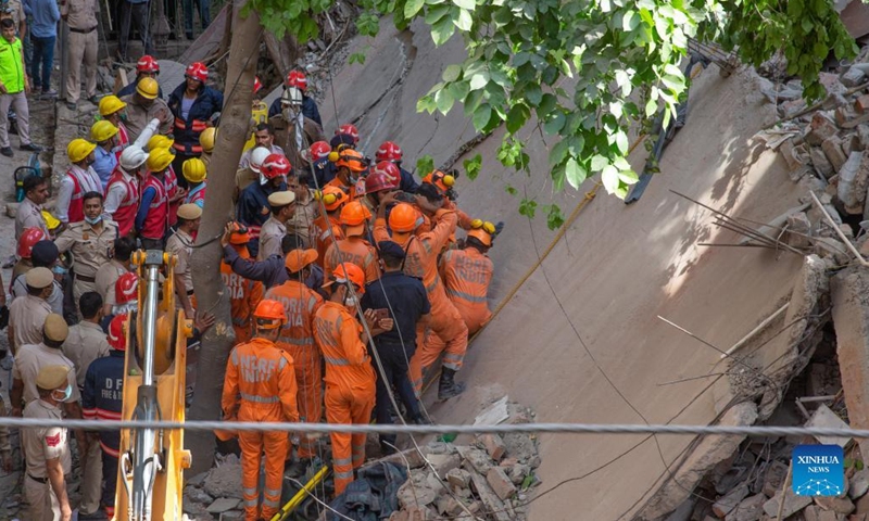 5 feared trapped after under-construction building collapses in Indian ...