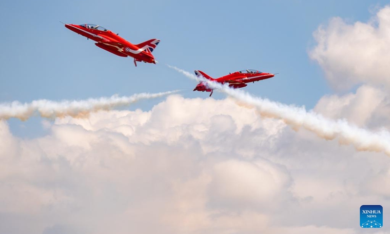 Aerobatic display team performs over Zemunik in Croatia - Global Times