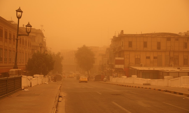 Thousands hospitalized as dust storm sweeps Iraq - Global Times