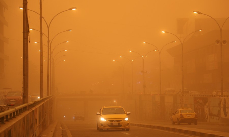 Thousands hospitalized as dust storm sweeps Iraq - Global Times