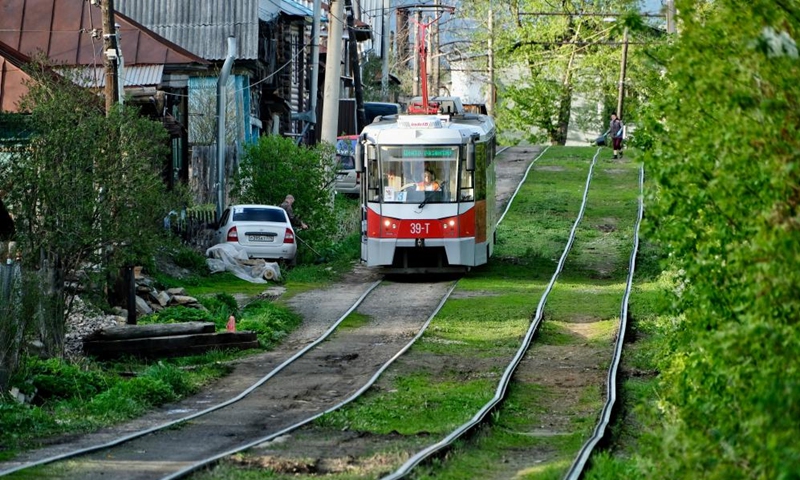 Tram seen in Zlatoust, Russia - Global Times