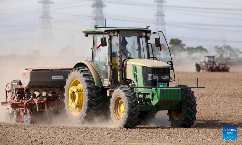 Unmanned farming in Ningxia, NW China - Global Times