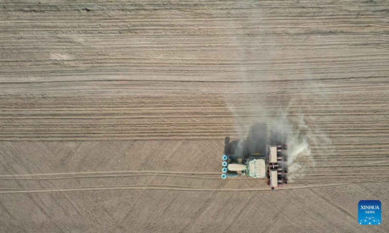 Unmanned farming in Ningxia, NW China - Global Times