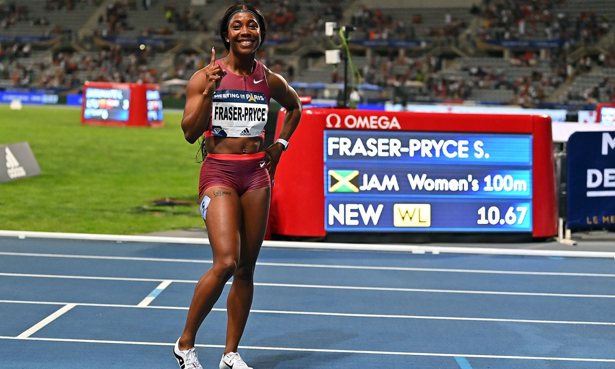 Fraser-Pryce storms to 100m victory in Paris - Global Times