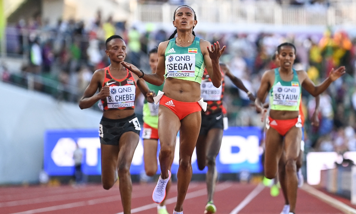 Tsegay surges to world 5,000m gold - Global Times