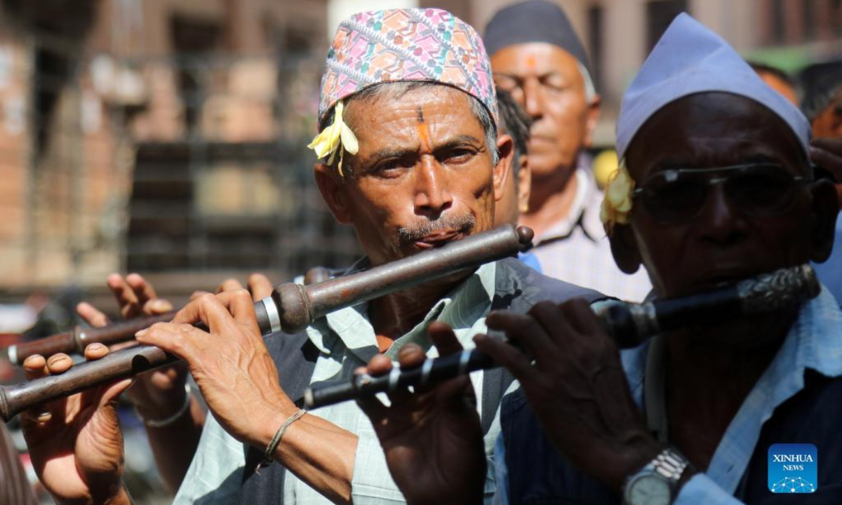 People take part in parade during Krishna Janmashtami festival in ...