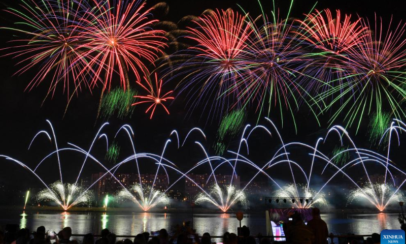 Rostec fireworks festival in Moscow, Russia - Global Times