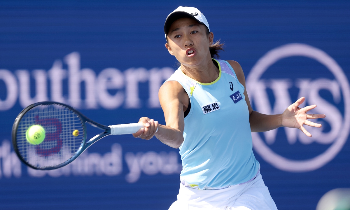 China’s Zhang Shuai downs Osaka at Western & Southern Open - Global Times