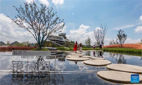 Tourists visit scenic spot in Guizhou, SW China - Global Times
