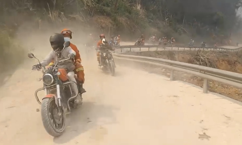 Several mountain fires extinguished in SW China’s Chongqing, with ...
