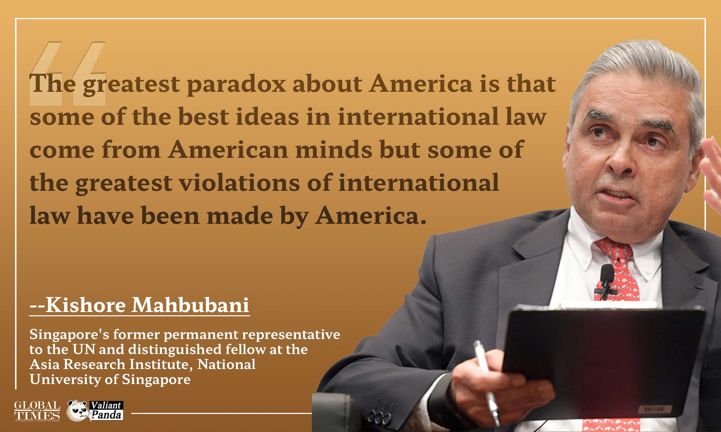 US’ paradoxical role in international law - Global Times