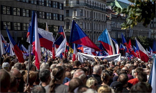 Prague protest - Global Times