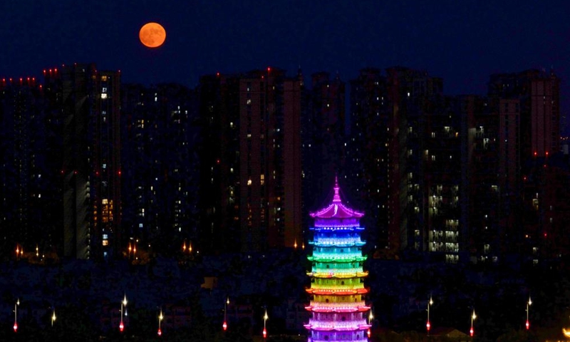 Full moon seen across China on Mid-Autumn Festival - Global Times