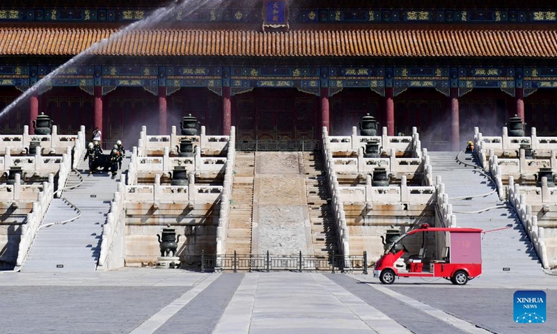 Fire drill held at Palace Museum in Beijing - Global Times