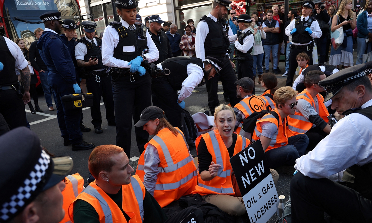 Fossil fuel protest - Global Times