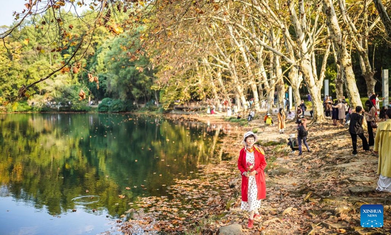 Autumn scenery of Huaxi national city wetland park in Guiyang ...