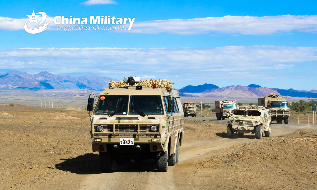 Military vehicles in long-distance maneuver - Global Times