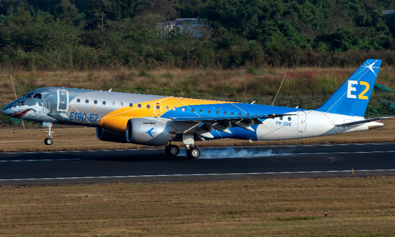 Embraer E190-E2 granted type certification in China - Global Times