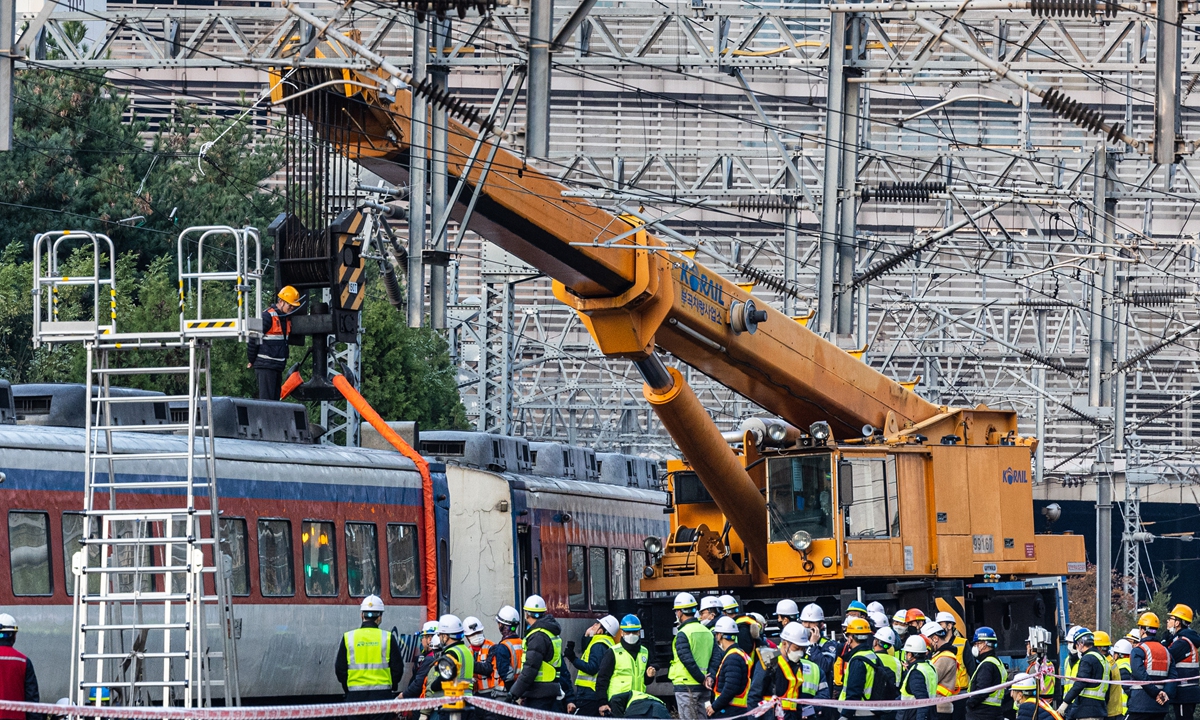 Train salvage - Global Times