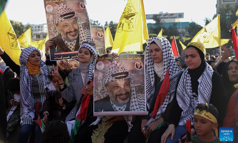 Palestinians mark 18th anniversary of late leader Arafat's death ...