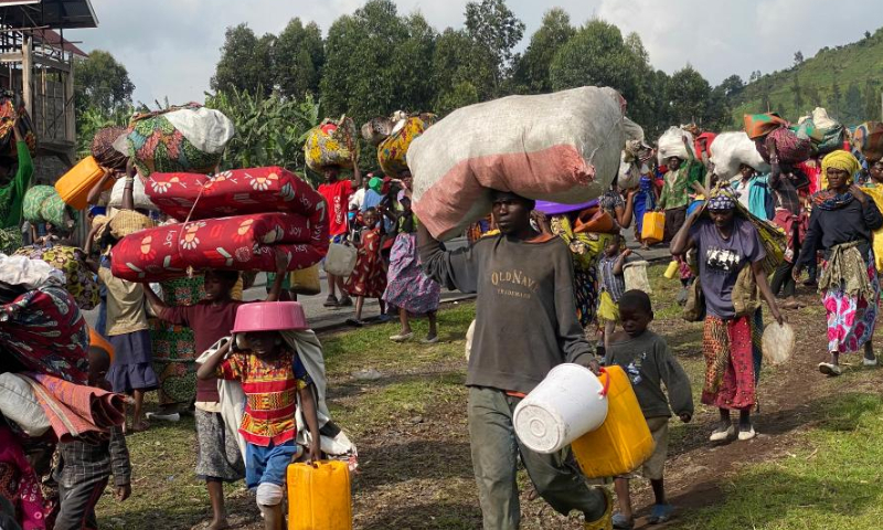 People in DRC flee fighting between army and rebels - Global Times