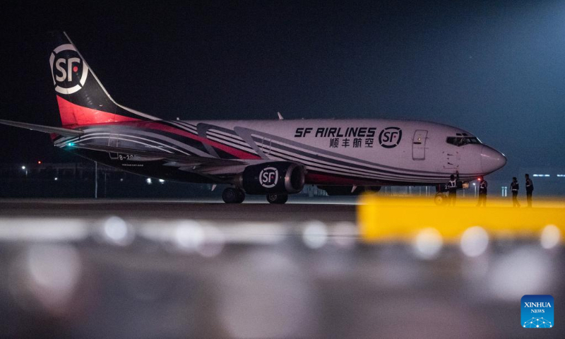 First all-cargo route opens in China's first professional cargo hub ...