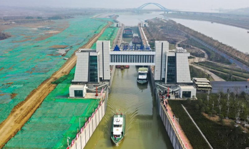 China's mega water diversion project starts trial operation - Global Times