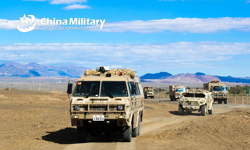 Military vehicles in long-distance maneuver - Global Times
