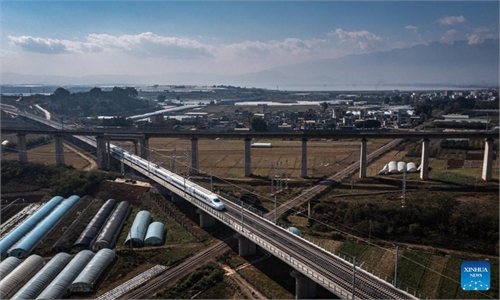 New high-speed railway enters operation in China's Yunnan - Global Times